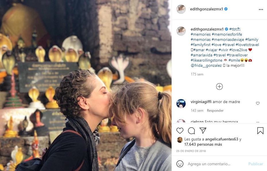 Constanza, hija de Edith González, distanciada de su familia materna