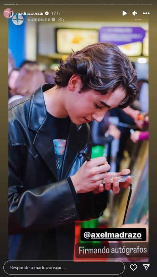 Así ha crecido Axel, el hijo de Oscar Madrazo que triunfa en cine