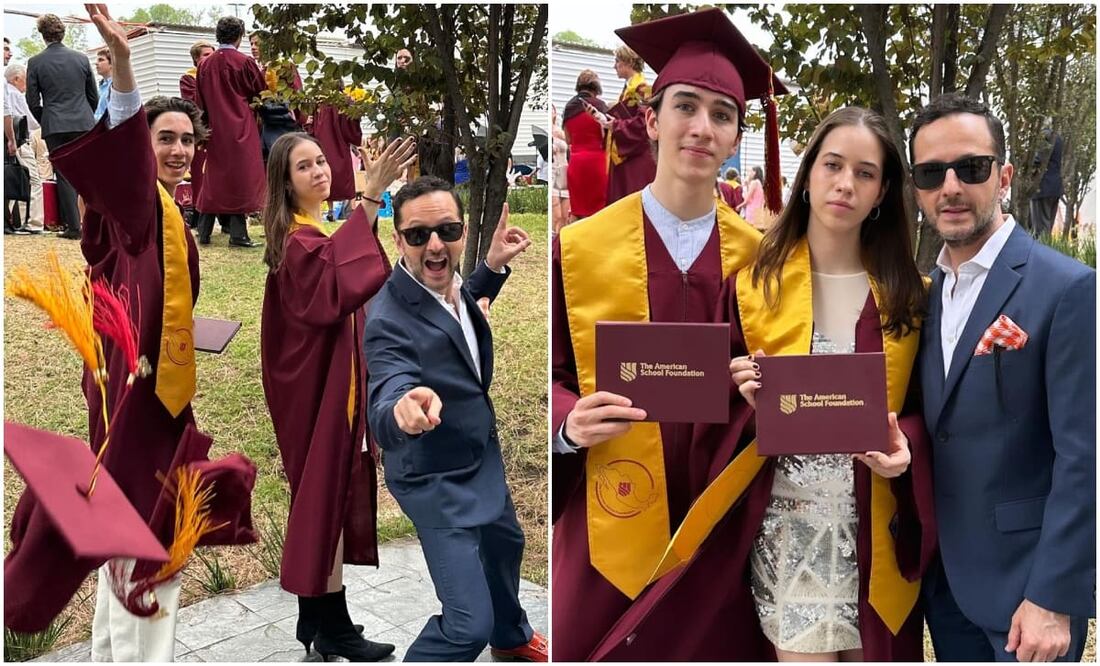 Óscar Madrazo celebra la graduación de sus hijos con emotiva dedicatoria