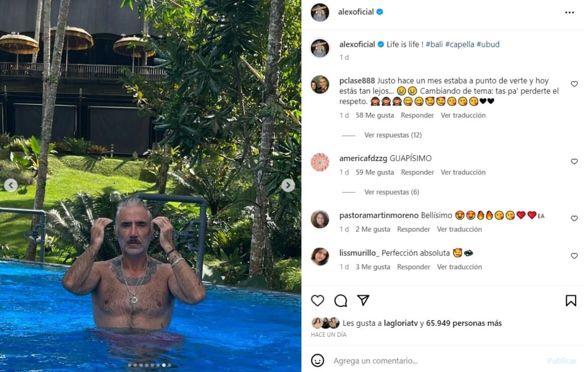 Alejandro Fernández, de 52 años, sorprende al posar en la piscina
