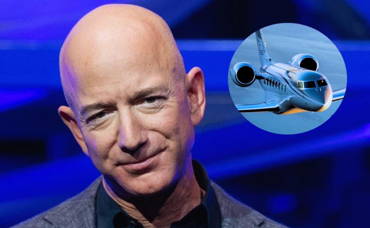 Jeff Bezos y su nueva adquisición, un lujoso jet de 80 millones de dólares