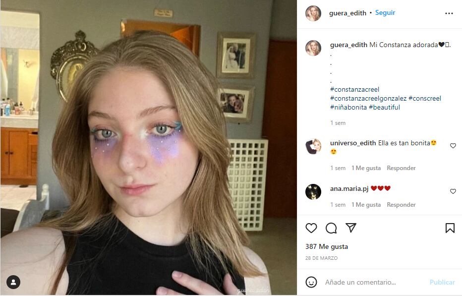 Constanza, hija de Edith González, distanciada de su familia materna